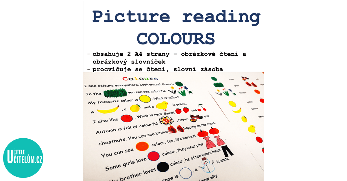 Picture reading - COLOURS - Anglický jazyk | UčiteléUčitelům.cz