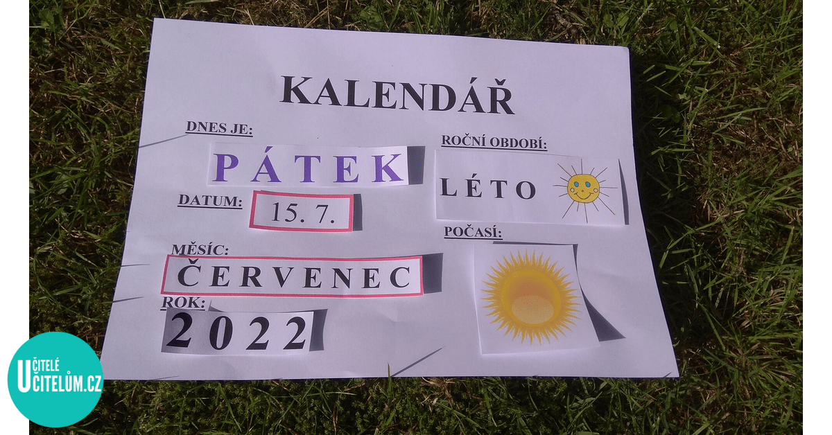 Kalendář - Český jazyk | UčiteléUčitelům.cz