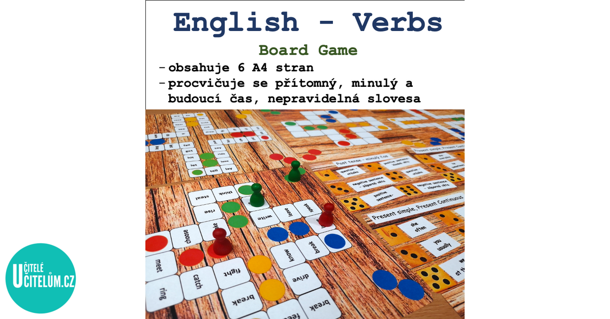 Board game - English Irregular Verbs - Anglický jazyk | UčiteléUčitelům.cz