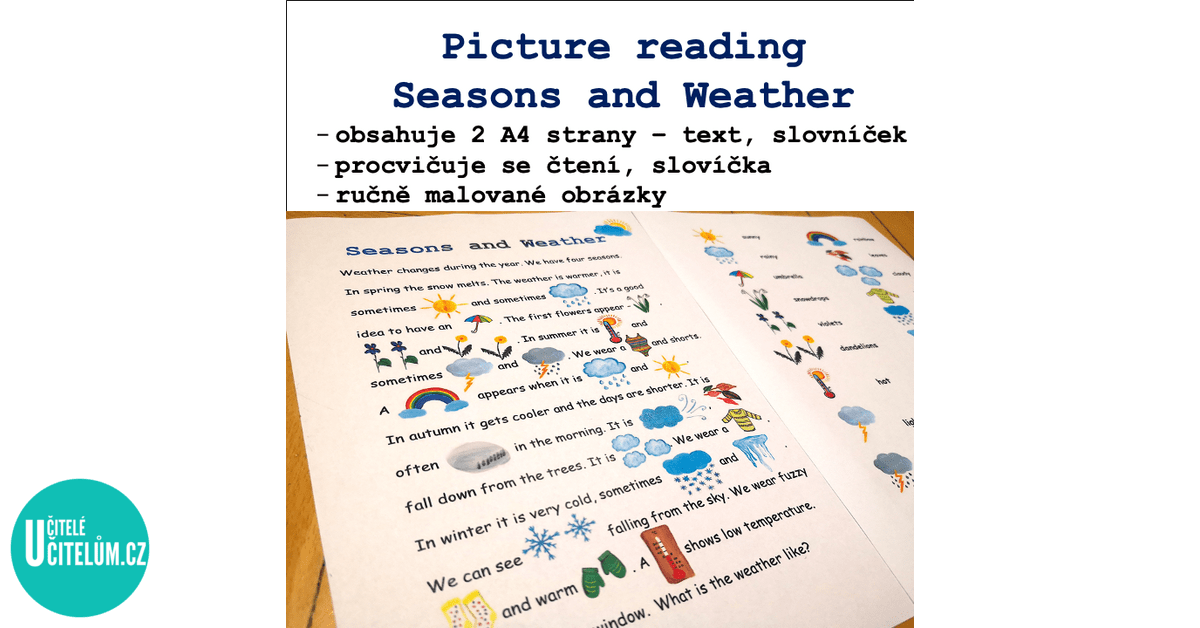 Picture reading - Seasons and Weather - Anglický jazyk | UčiteléUčitelům.cz