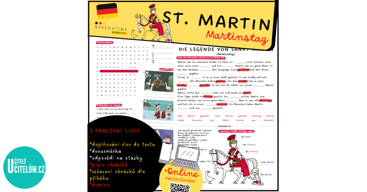 Sankt Martin (Martinstag) - Německý jazyk | UčiteléUčitelům.cz