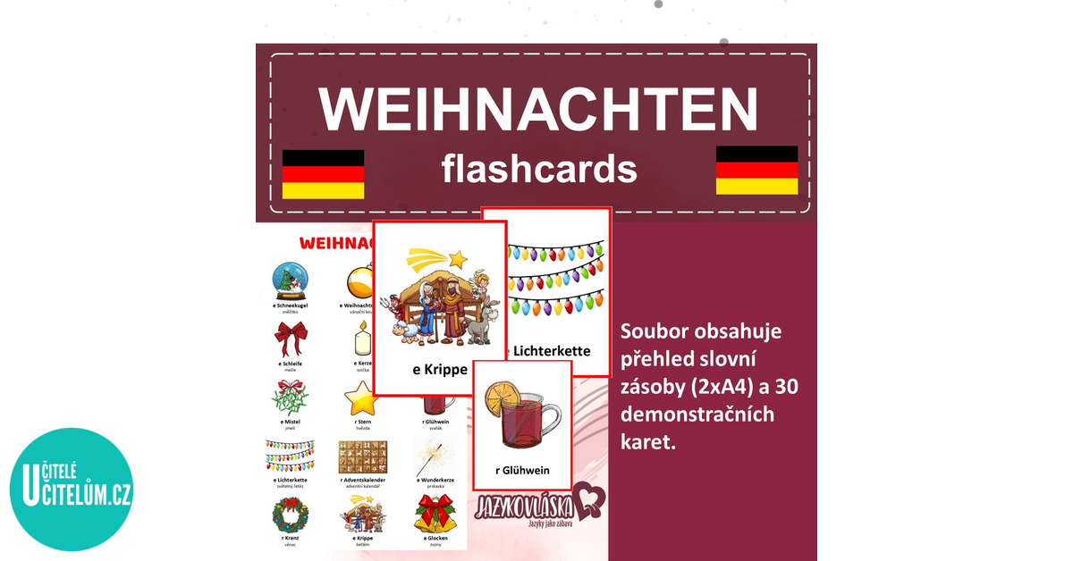 Weihnachten flashcards - Německý jazyk | UčiteléUčitelům.cz