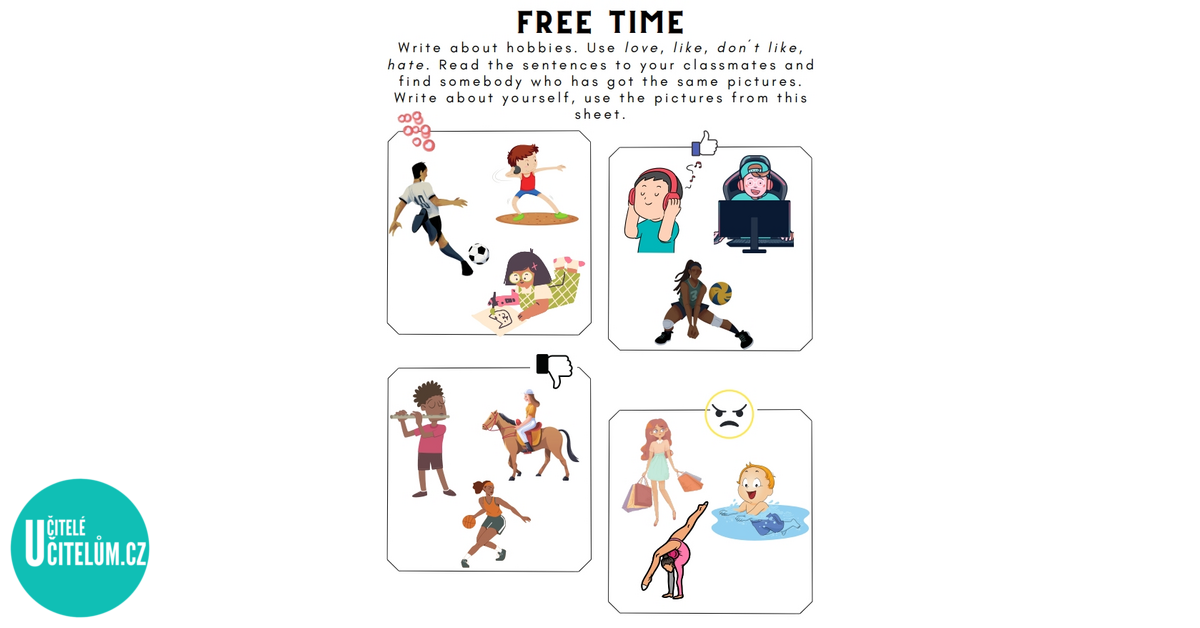 My free time/ hobbies - Anglický jazyk | UčiteléUčitelům.cz