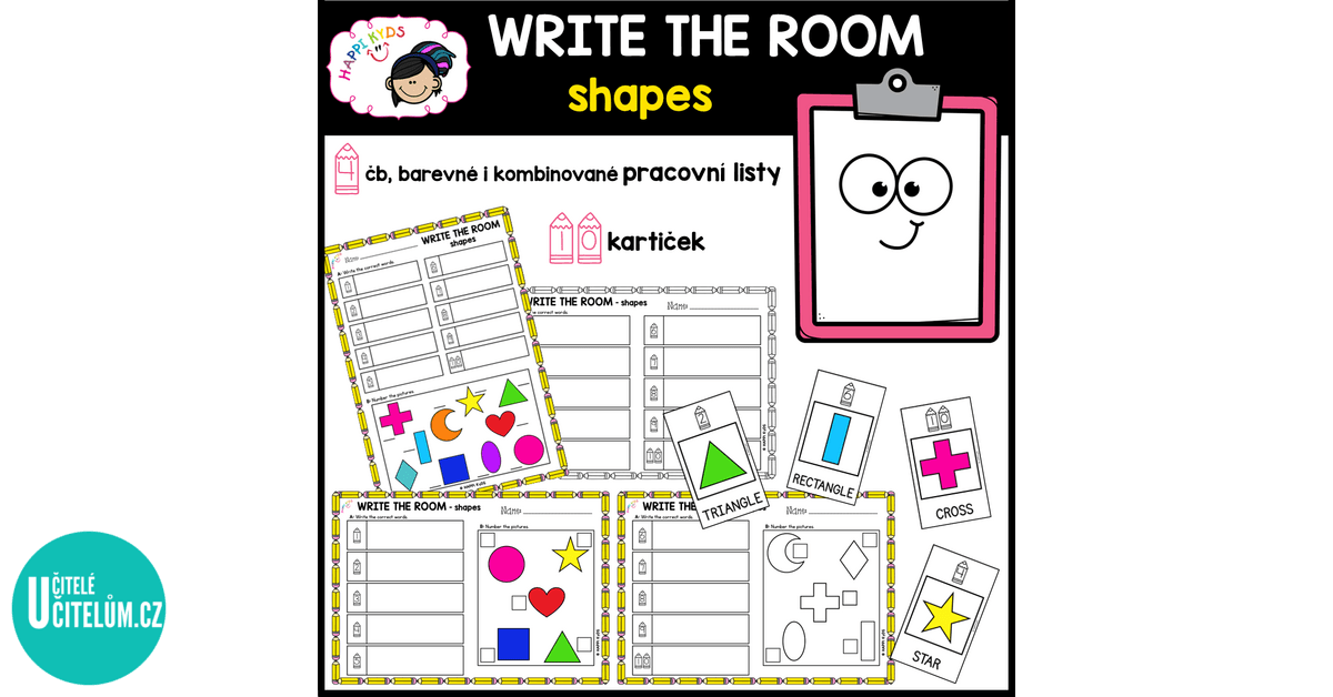 WRITE THE ROOM - Shapes - Anglický jazyk | UčiteléUčitelům.cz