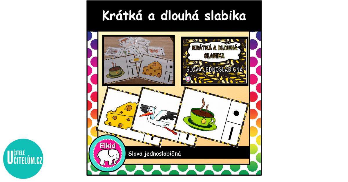 Krátká a dlouhá slabika - slova jednoslabičná - Český jazyk ...