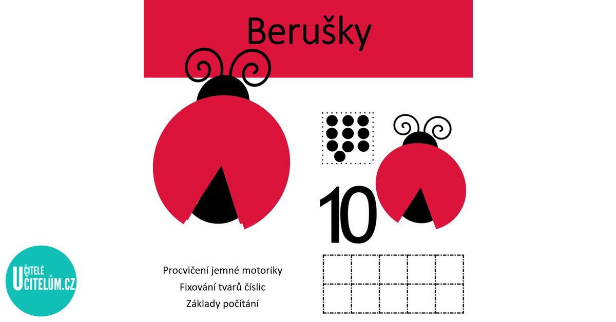 Berušky - Grafomotorika | UčiteléUčitelům.cz