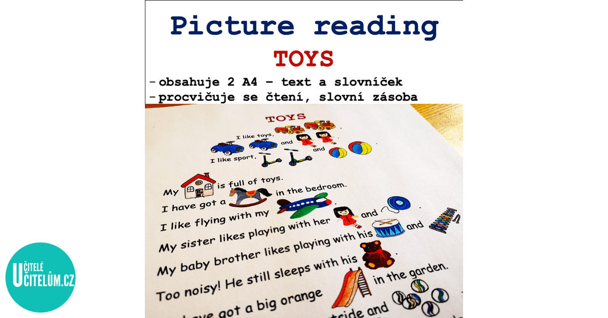 Picture reading TOYS - Anglický jazyk | UčiteléUčitelům.cz