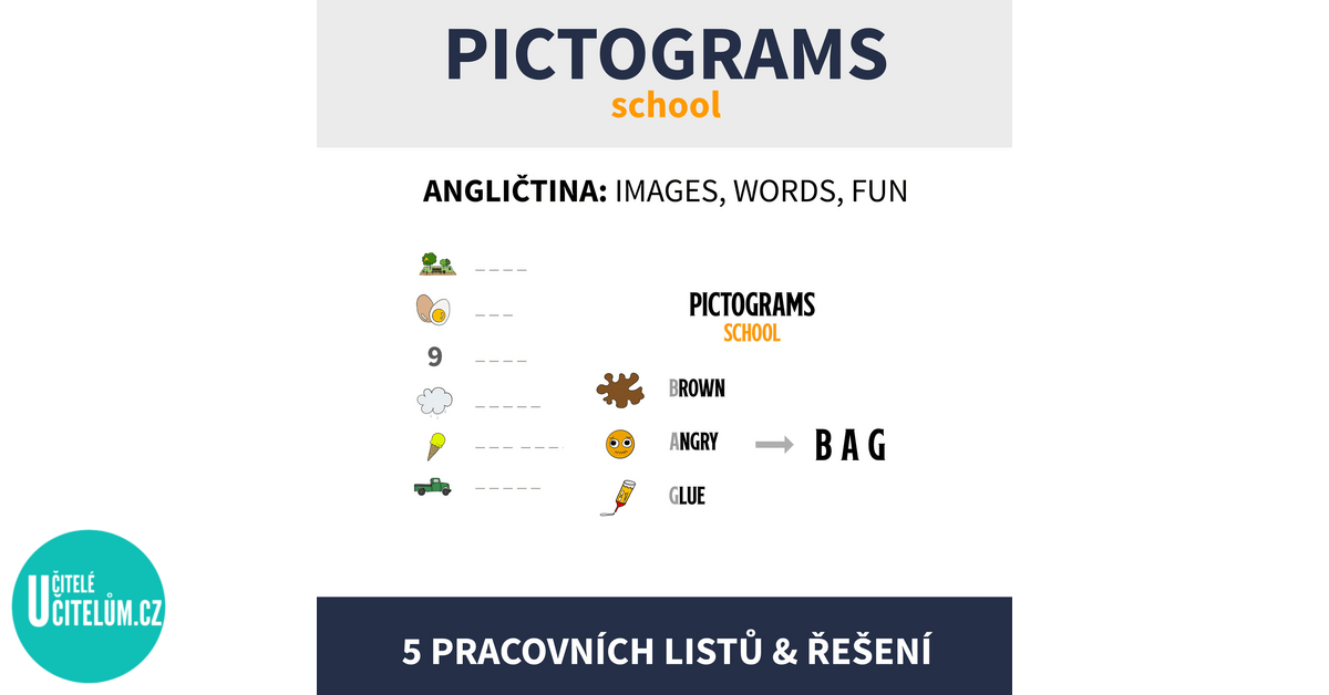 ENG - PICTOGRAMS / SCHOOL (piktogramy na téma) - Anglický jazyk ...