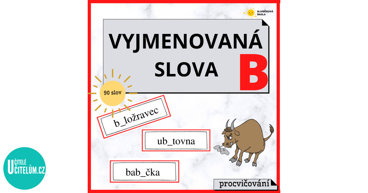 Vyjmenovaná slova po B - procvičování - Český jazyk - gramatika ...