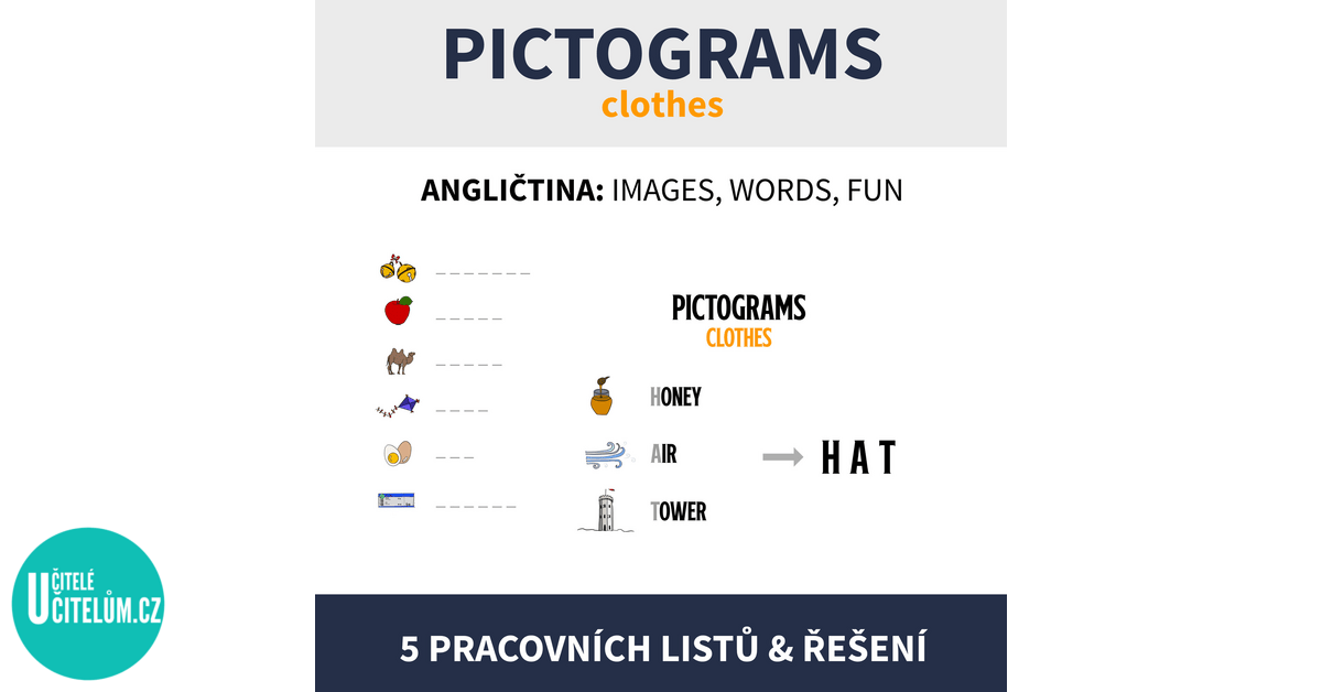 ENG - PICTOGRAMS / CLOTHES (piktogramy na téma) - Anglický jazyk ...