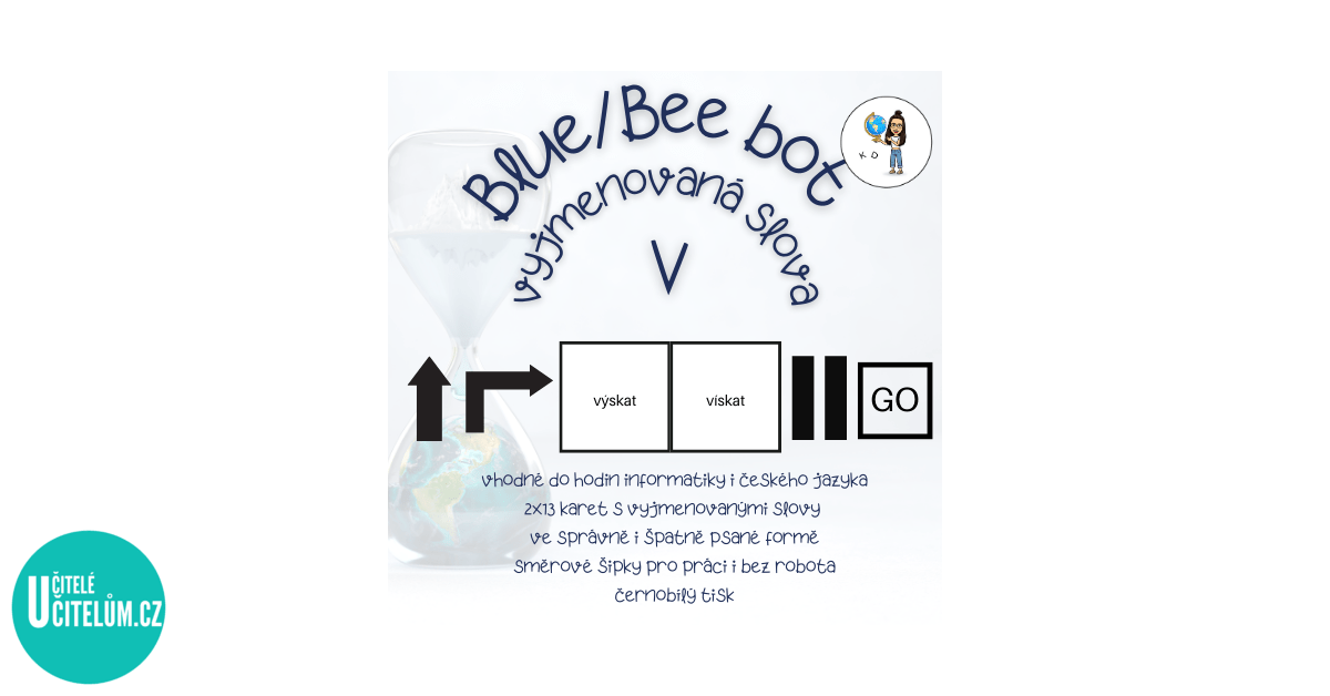 Blue bot/Bee bot vyjmenovaná slova po V - Český jazyk - gramatika ...