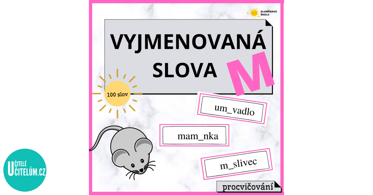 Vyjmenovaná slova po M - procvičování - Český jazyk - gramatika ...
