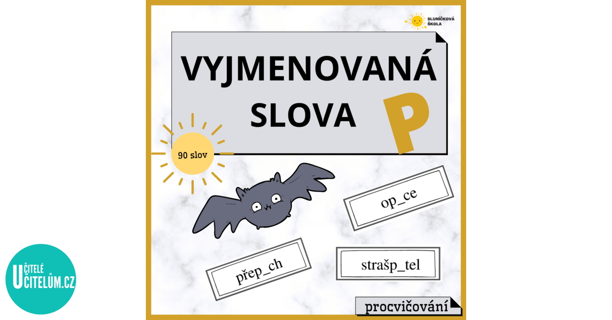 Vyjmenovaná slova po P - procvičování - Český jazyk - gramatika ...