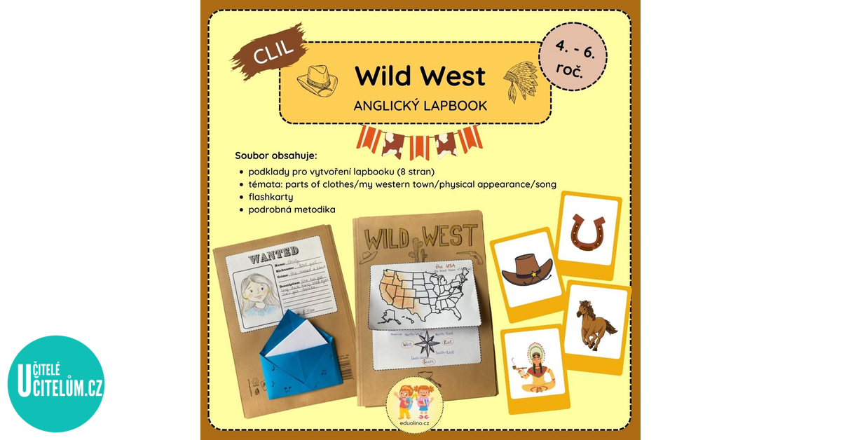 Wild West - Divoký západ (anglický lapbook) - Anglický jazyk ...