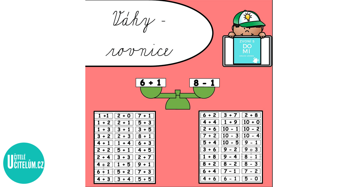 Váhy - rovnice - Matematika | UčiteléUčitelům.cz