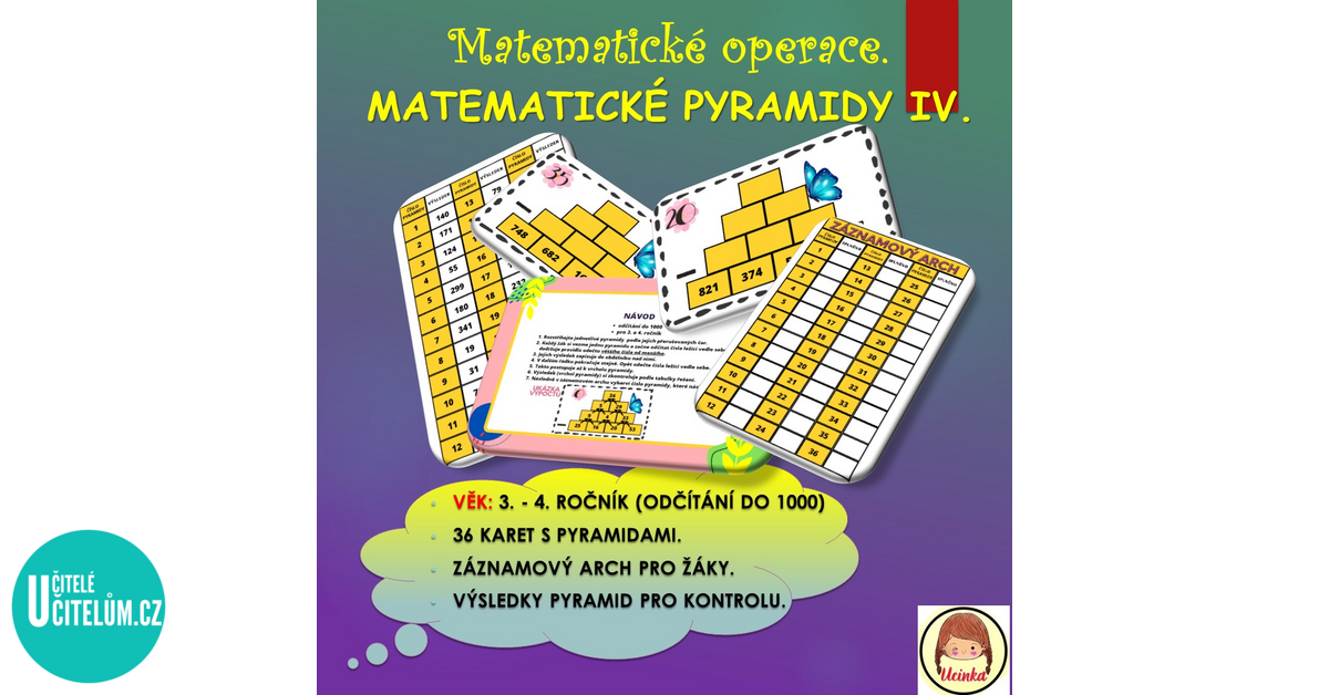 Matematické pyramidy IV. - Matematika | UčiteléUčitelům.cz