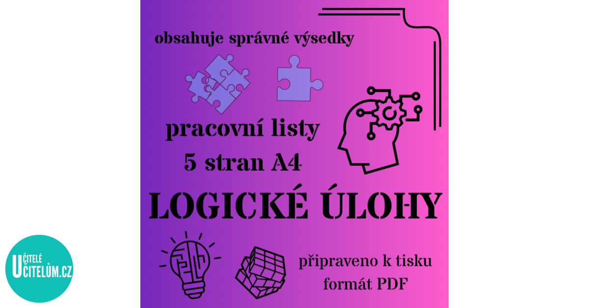 Sada pracovních listů - logické úlohy - Matematika | UčiteléUčitelům.cz