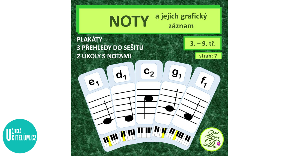 Noty a jejich grafický záznam - Hudební výchova | UčiteléUčitelům.cz