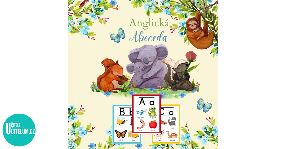 Anglická abeceda - přehledové karty. - Anglický jazyk | UčiteléUčitelům.cz