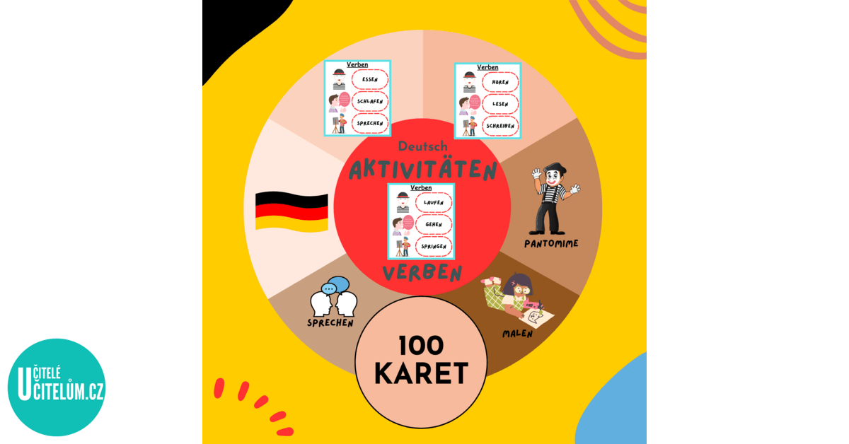 AKTIVITÄTEN - VERBEN (100 KARTEN) - Cizí jazyky | UčiteléUčitelům.cz