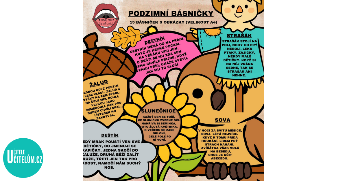 PODZIMNÍ BÁSNIČKY - Logopedie | UčiteléUčitelům.cz