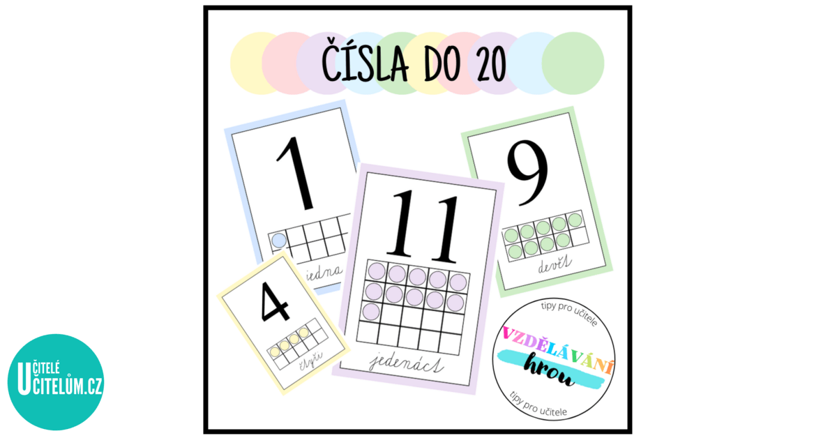 Pastelová čísla do 20 - Nezařazené k předmětu | UčiteléUčitelům.cz