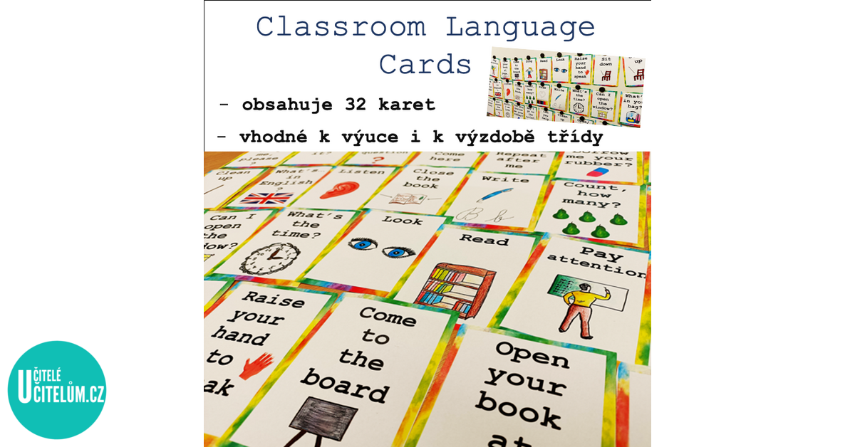 Classroom Language Cards - Anglický jazyk | UčiteléUčitelům.cz