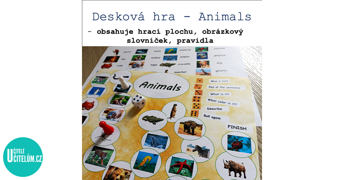 Desková hra - Animals - Anglický jazyk | UčiteléUčitelům.cz