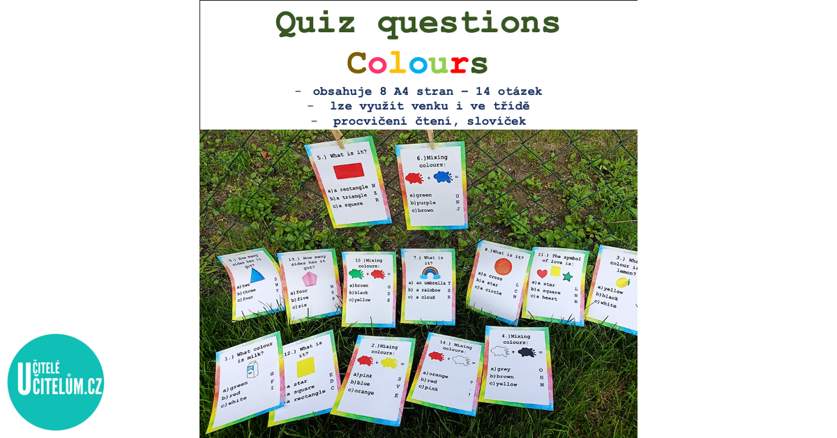 Quiz questions - COLOURS - Anglický jazyk | UčiteléUčitelům.cz