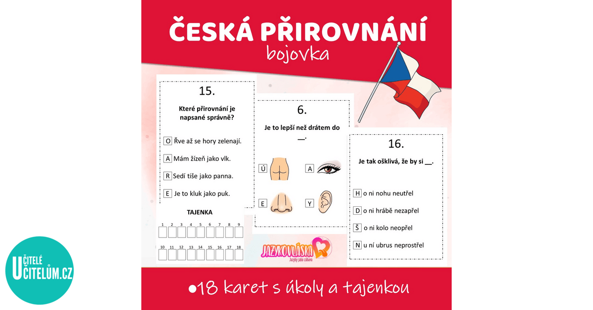 Česká přirovnání bojovka - Český jazyk | UčiteléUčitelům.cz