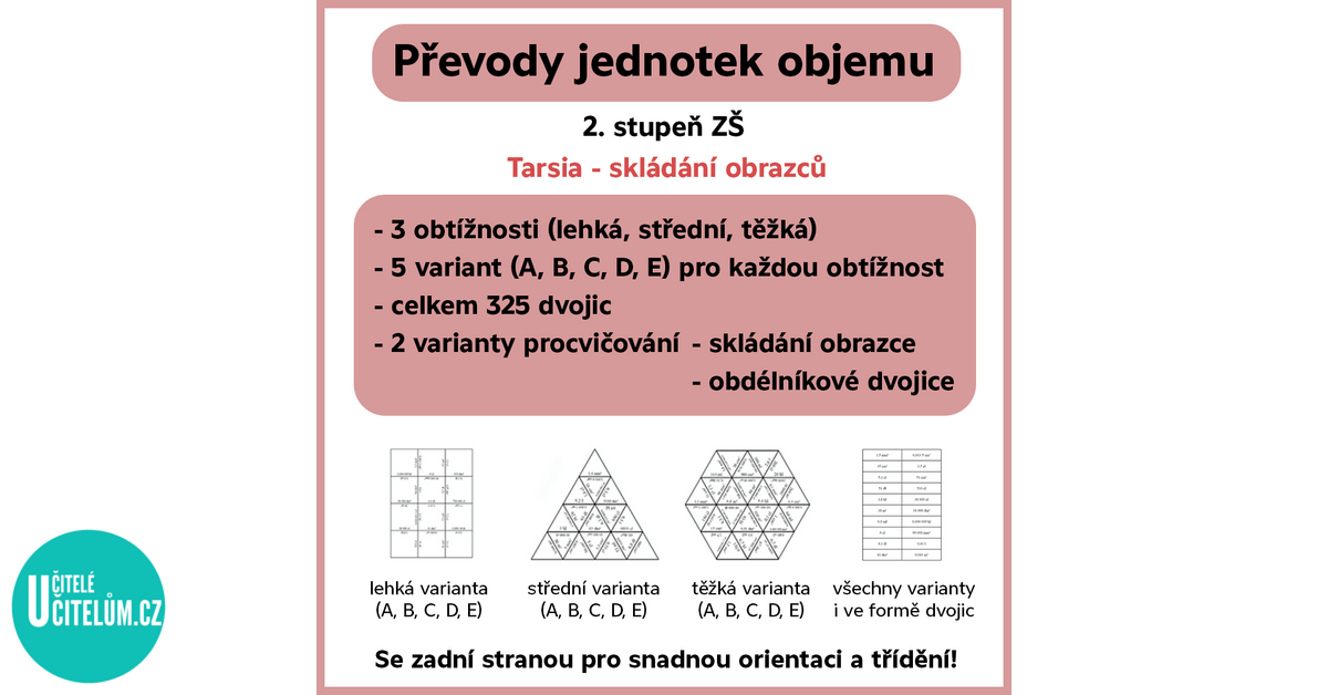 Převody jednotek objemu - Fyzika | UčiteléUčitelům.cz