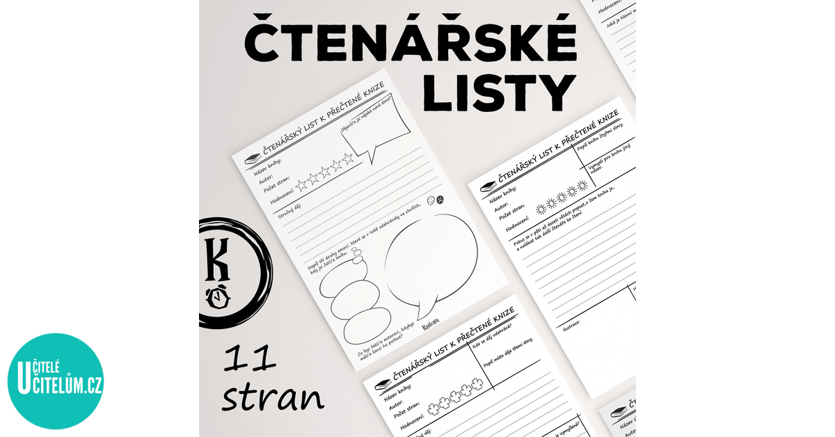 Čtenářský deník / čtenářské listy - Český jazyk - čtení ...