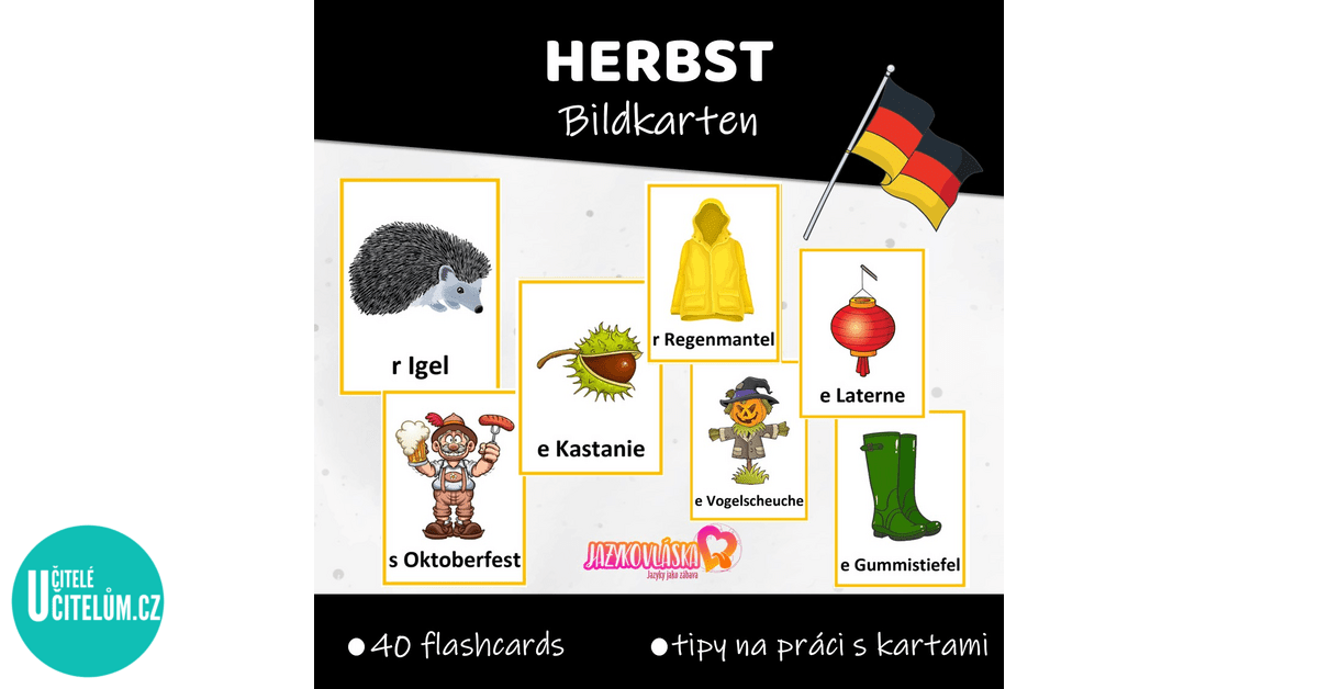 Herbst Bildkarten - Německý jazyk | UčiteléUčitelům.cz