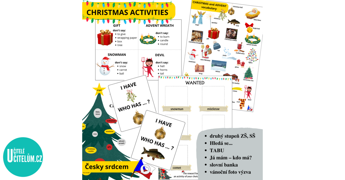 Christmas and Advent (language games, vocabulary) - Anglický jazyk ...