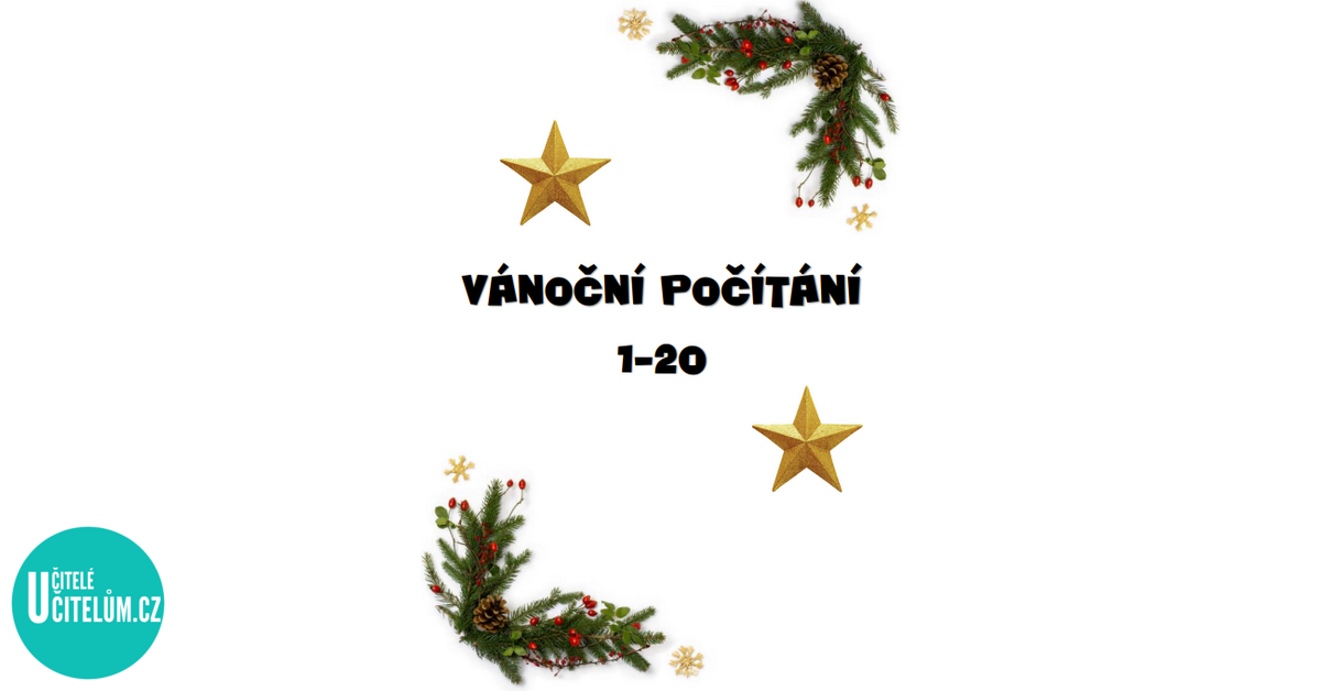 Vánoční kartičky - Matematika | UčiteléUčitelům.cz