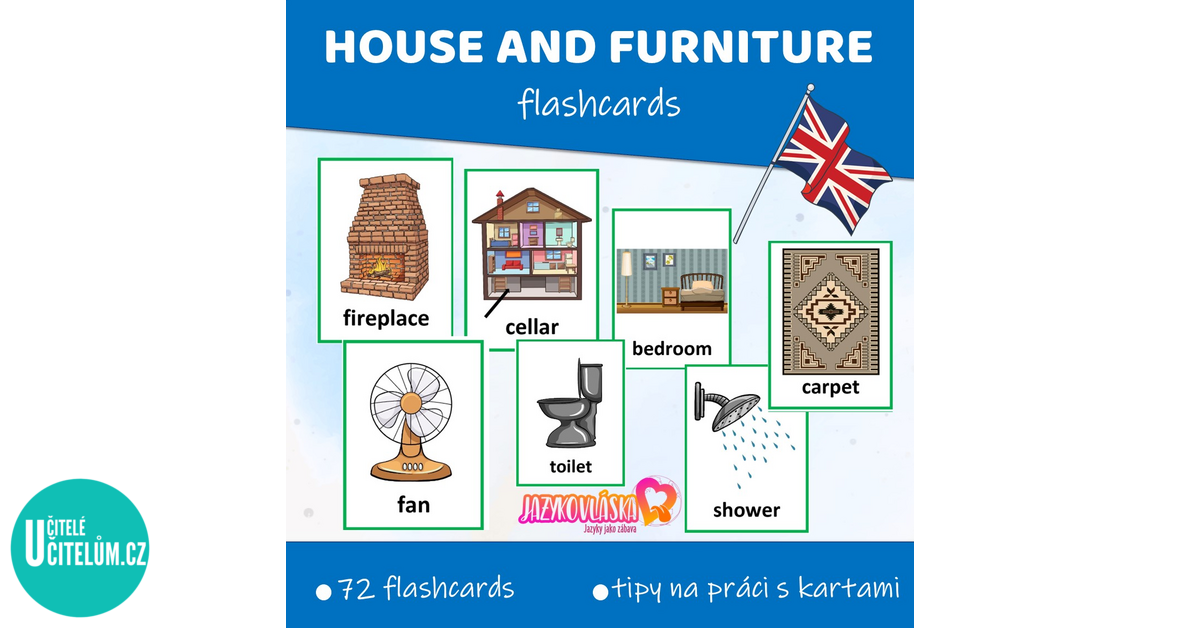 House and furniture flashcards - Anglický jazyk | UčiteléUčitelům.cz
