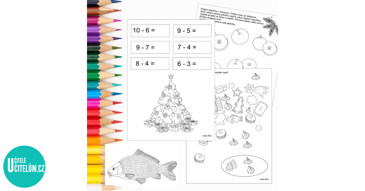 VÁNOCE POČÍTÁNÍ 1-10 - Matematika | UčiteléUčitelům.cz