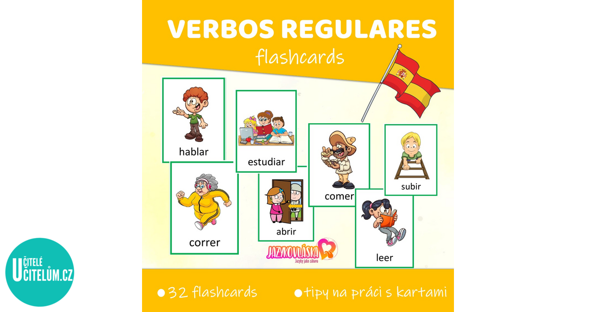 Verbos regulares flashcards - Cizí jazyky | UčiteléUčitelům.cz
