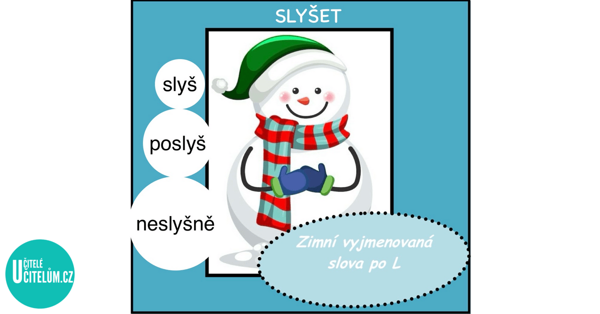 Zimní vyjmenovaná slova po L + slova příbuzná - Český jazyk ...