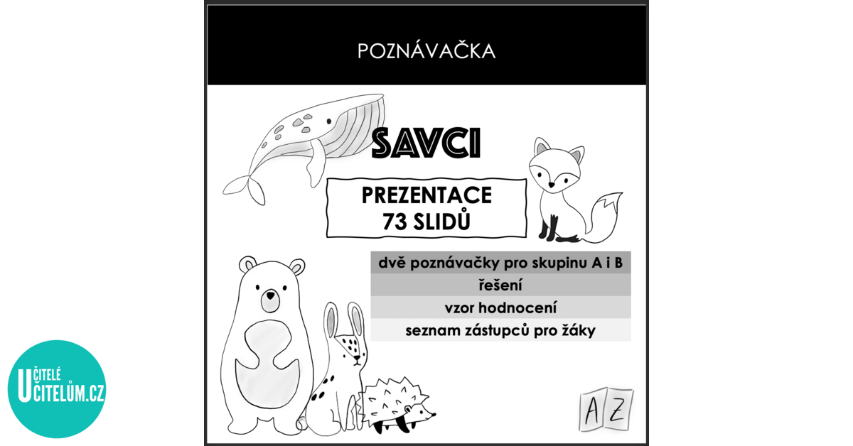 Poznávačka - savci - Biologie | UčiteléUčitelům.cz