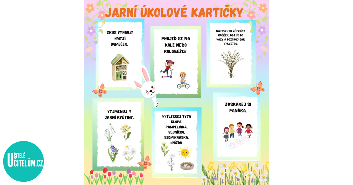 Jarní úkolové kartičky - Nezařazené k předmětu | UčiteléUčitelům.cz
