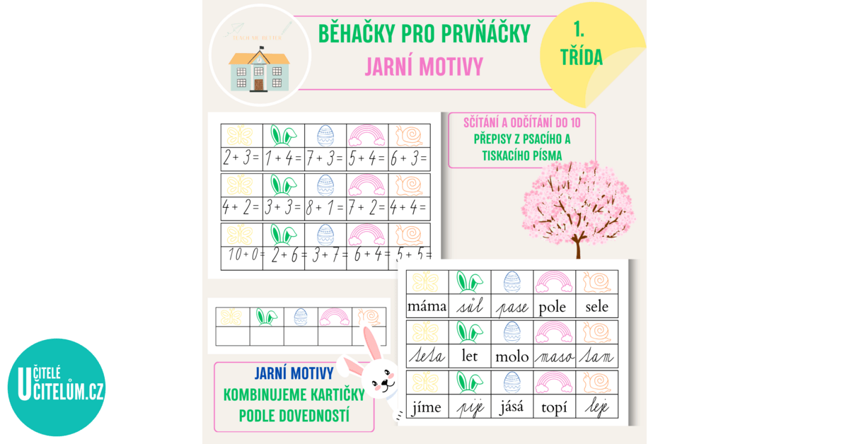 Jarní běhačky pro prvňáčky - Český jazyk | UčiteléUčitelům.cz