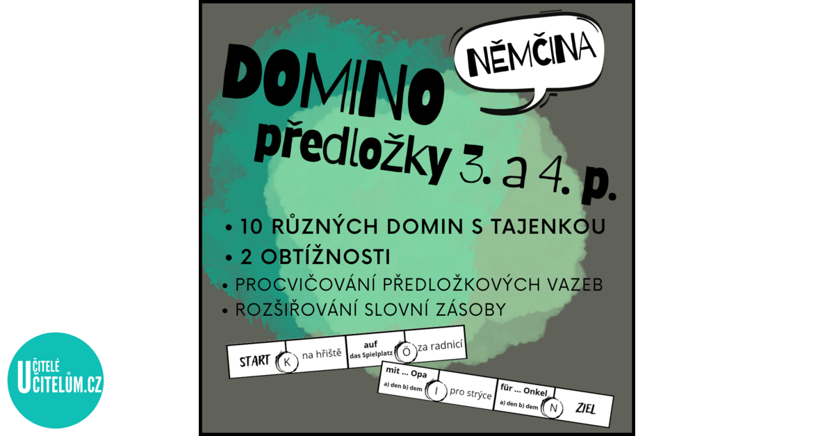 Domino - předložky - Německý jazyk | UčiteléUčitelům.cz