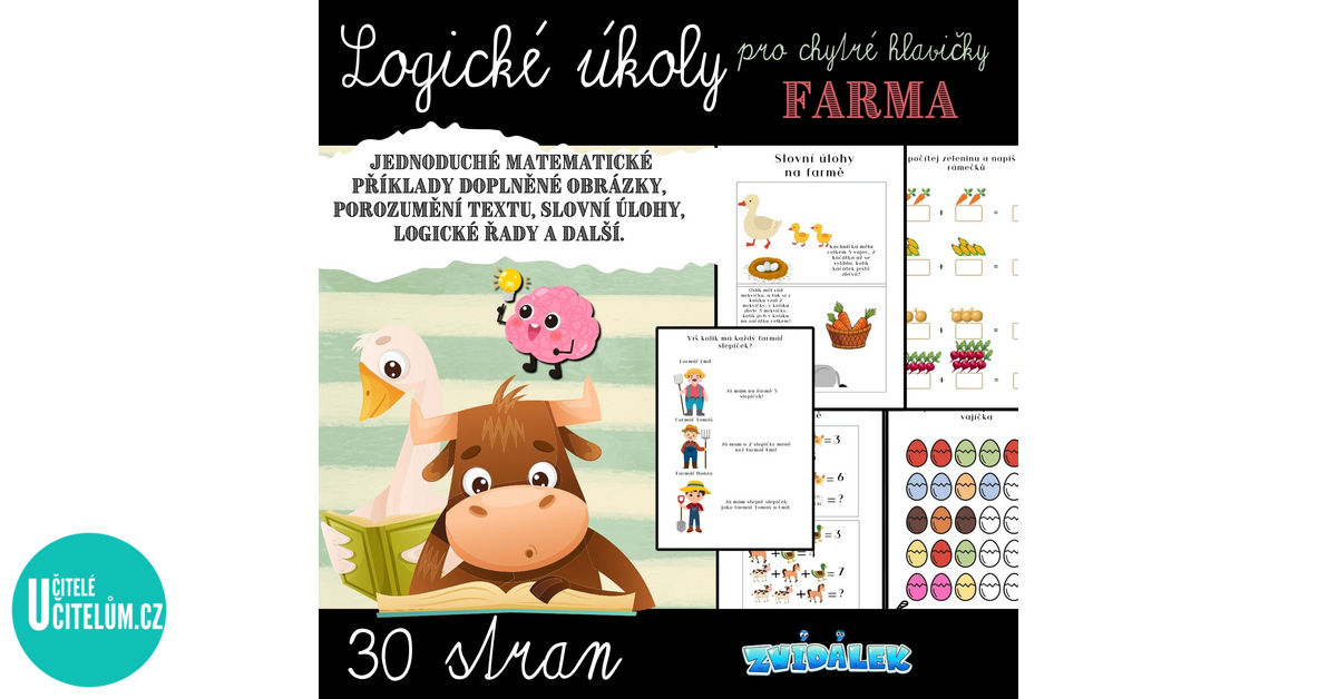 Logické úkoly pro chytré hlavičky-farma - Matematika | UčiteléUčitelům.cz