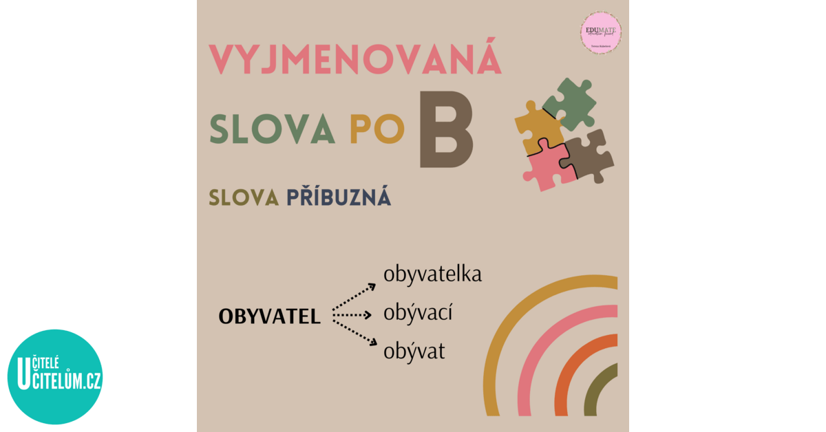 Vyjmenovaná slova po B - slova příbuzná - Český jazyk - gramatika ...