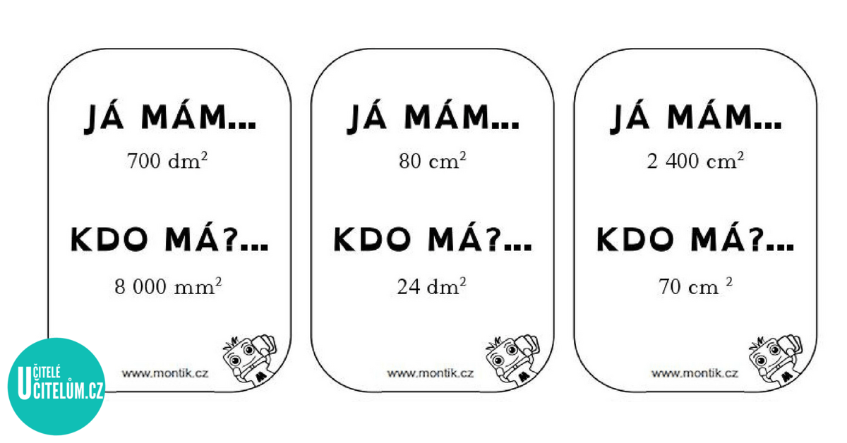 Převody jednotek obsahu bez des. čísel - Matematika | UčiteléUčitelům.cz