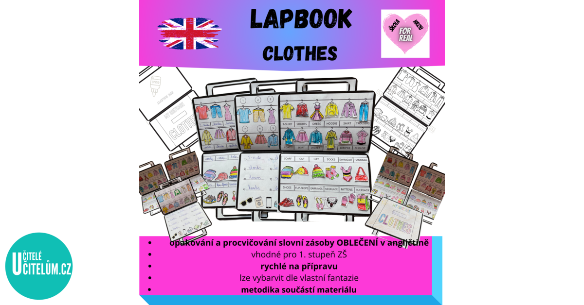 Lapbook - Clothes - Anglický jazyk | UčiteléUčitelům.cz