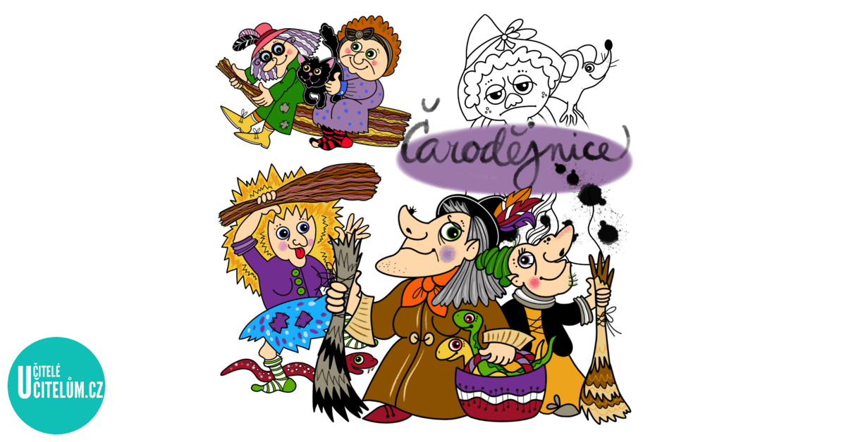 Čarodějnice - Grafomotorika | UčiteléUčitelům.cz