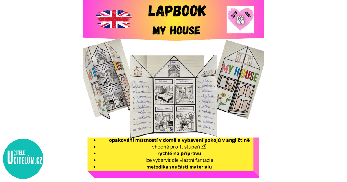 Lapbook - My house - Anglický jazyk | UčiteléUčitelům.cz
