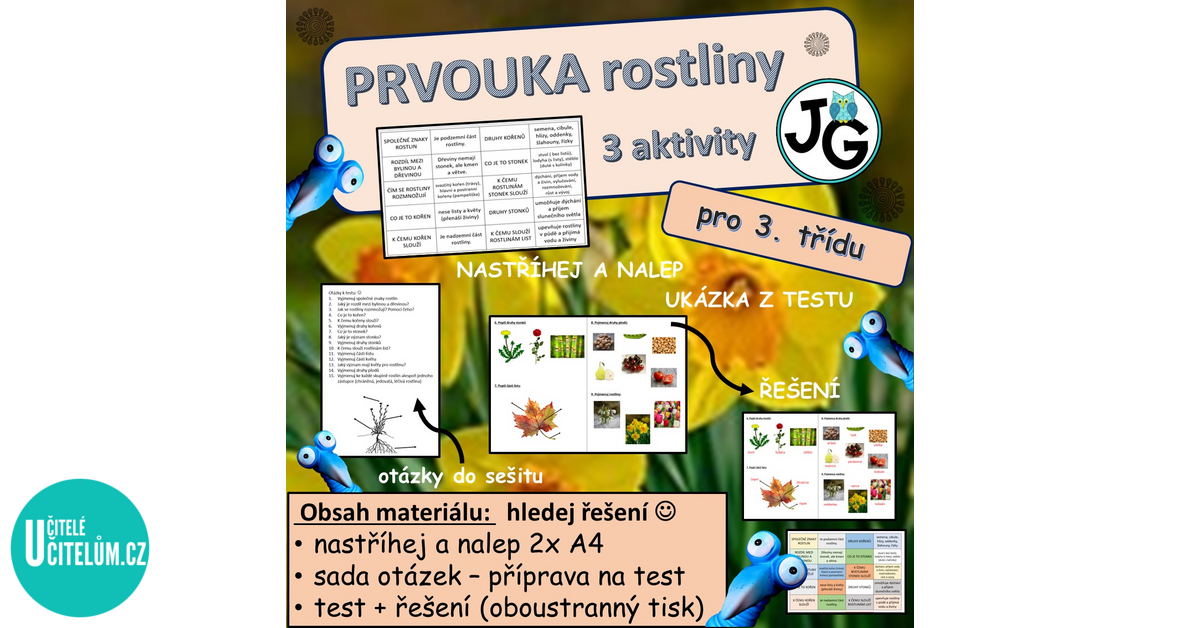 Prvouka rostliny opakování 3.ročník - Prvouka | UčiteléUčitelům.cz